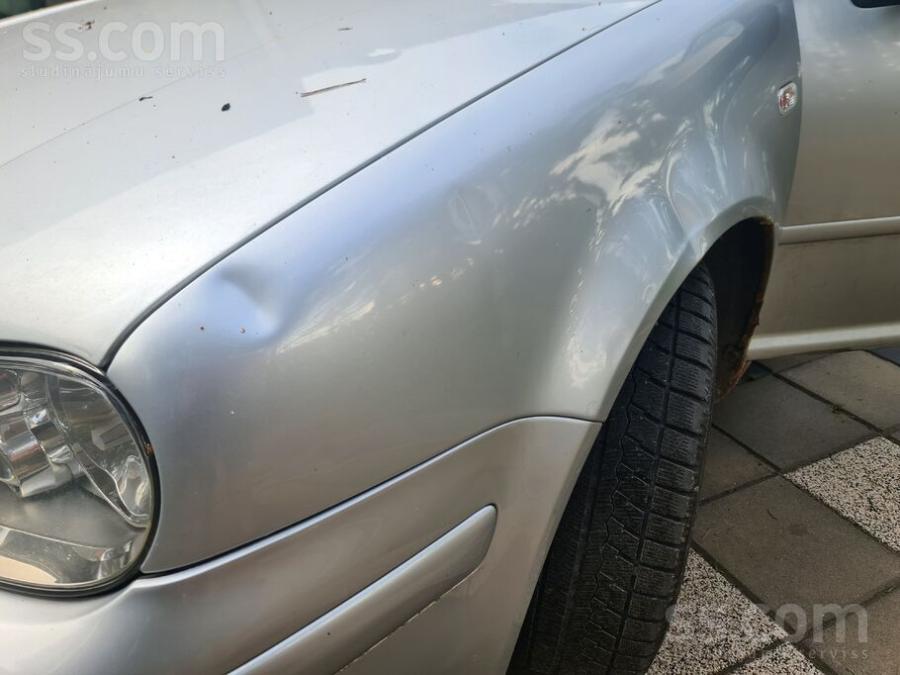 Grey Volkswagen Golf 2002 in Riga, with an engine capacity of 2.00 L and mileage of 377 thousand km for 650 €, photo 18 on AUTOMOTO.COM.LV