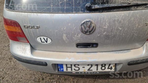 Grey Volkswagen Golf 2003 in Riga, with an engine capacity of 1.90 L and mileage of 290 thousand km for 620 €, photo 7 on AUTOMOTO.COM.LV