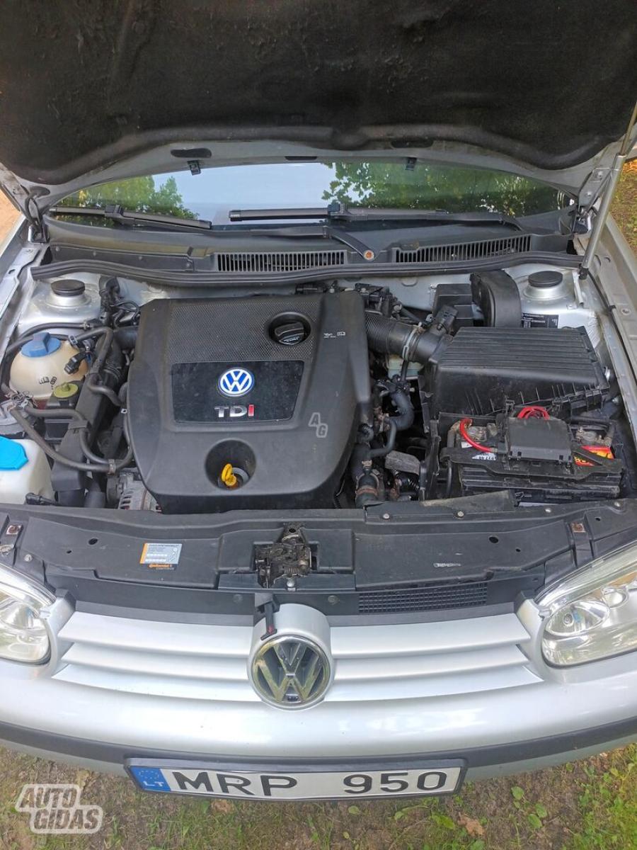 Grey Volkswagen Golf 2003 in Vilnius, with an engine capacity of 1.90 L and mileage of 385 thousand km for 1000 €, photo 6 on AUTOMOTO.COM.LV