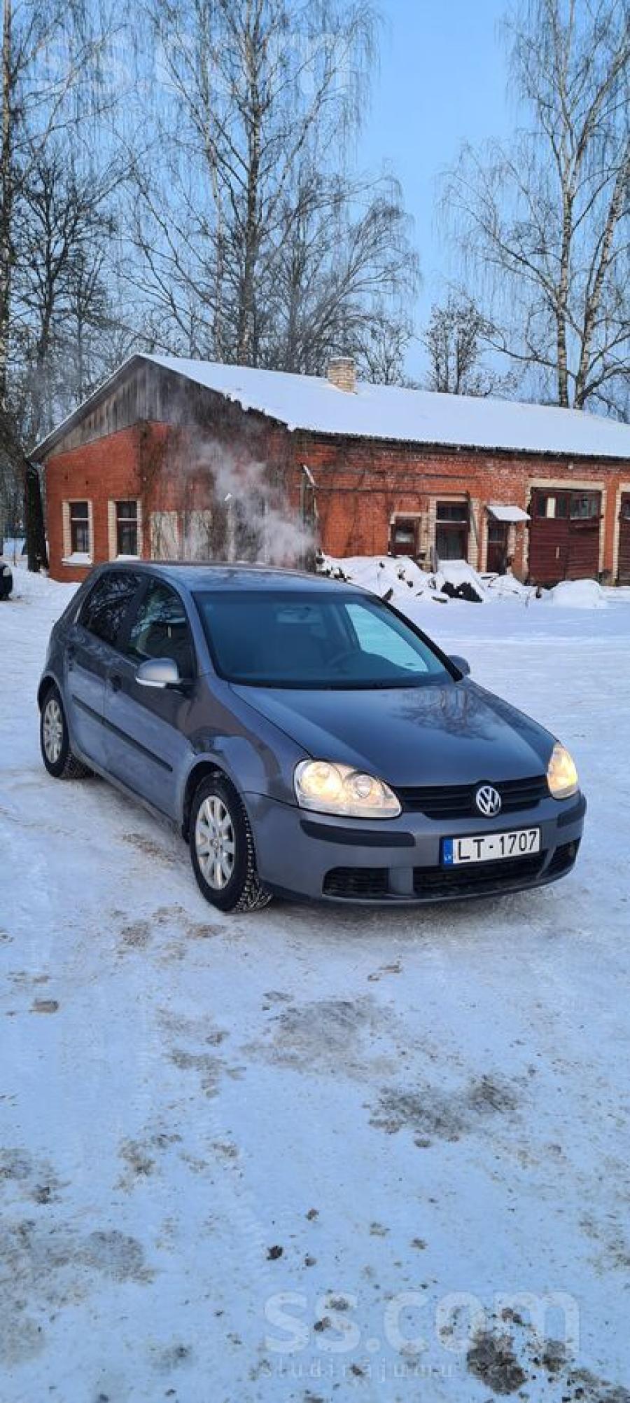Grey Volkswagen Golf 2005 in Gulbene, with an engine capacity of 1.90 L and mileage of 450 thousand km for 1750 €, photo 2 on AUTOMOTO.COM.LV