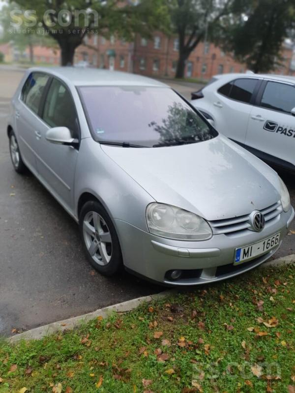 Pelēks Volkswagen Golf 2007 Limbaži, ar dzinēja tilpumu 1.90 L un nobraukumu 371 tūkst. km par 1490 €, foto 1 vietnē AUTOMOTO.COM.LV