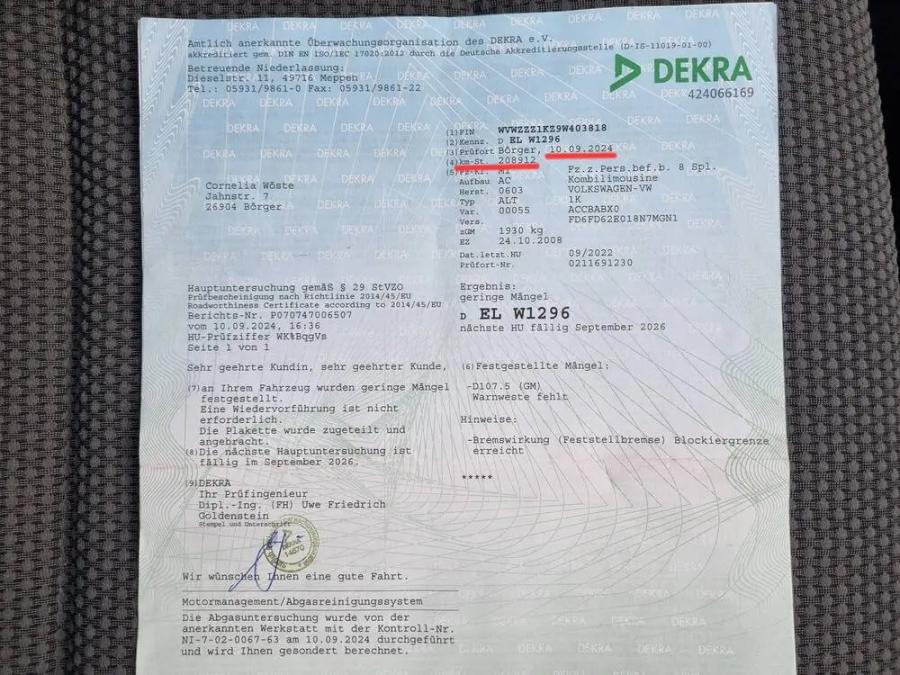 Pelēks Volkswagen Golf 2008 Ogre, ar dzinēja tilpumu 2.00 L un nobraukumu 224 tūkst. km par 4950 €, foto 25 vietnē AUTOMOTO.COM.LV