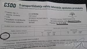 Pelēks Volkswagen Golf 2009 Daugavpils, ar dzinēja tilpumu 2.00 L un nobraukumu 370 tūkst. km par 3100 €, foto 6 vietnē AUTOMOTO.COM.LV