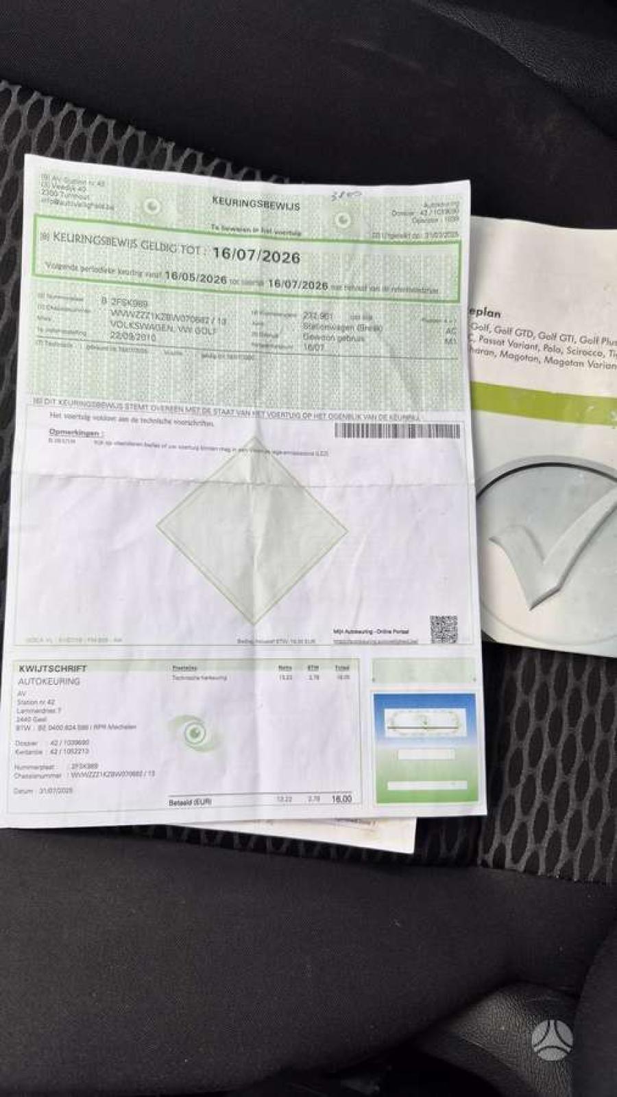 Pelēks Volkswagen Golf 2010 Kauņa, ar dzinēja tilpumu 1.60 L un nobraukumu 235 tūkst. km par 4250 €, foto 18 vietnē AUTOMOTO.COM.LV