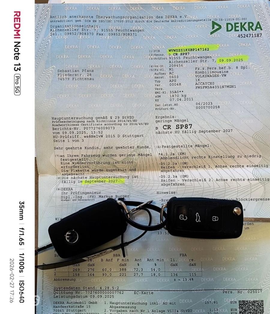 Grey Volkswagen Golf 2011 in Ramuciai, with an engine capacity of 1.60 L and mileage of 214 thousand km for 4350 €, photo 22 on AUTOMOTO.COM.LV