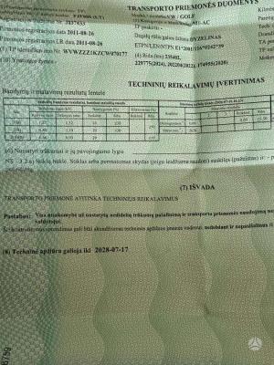 Серый Фольксваген Гольф 2011 в Кедайняй, объемом двигателя 1.60 л и пробегом 235 тыс. км за 3700 €, фото 5 на AUTOMOTO.COM.LV