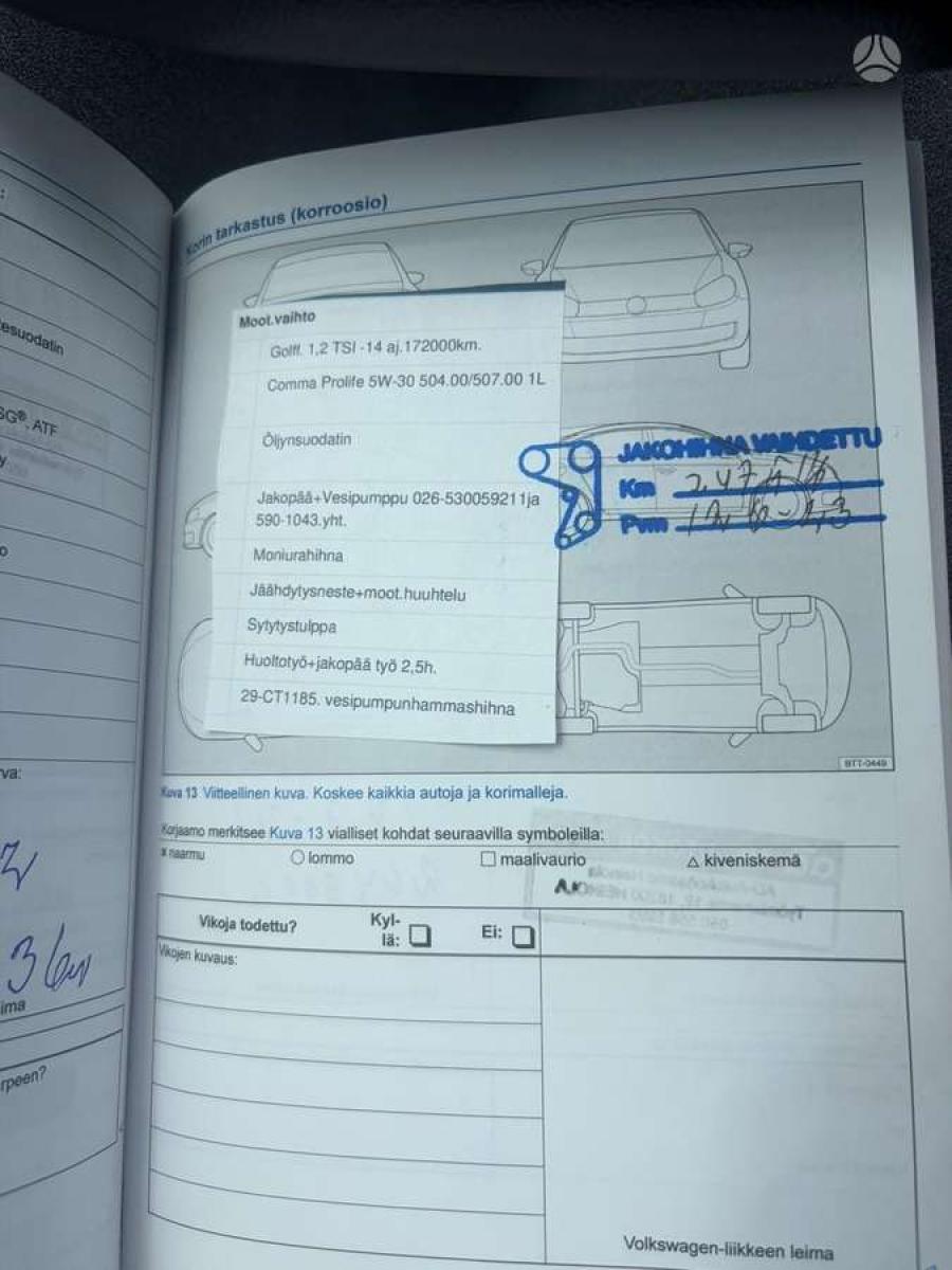 Pelēks Volkswagen Golf 2013 Kauņa, ar dzinēja tilpumu 1.20 L un nobraukumu 284 tūkst. km par 4250 €, foto 13 vietnē AUTOMOTO.COM.LV