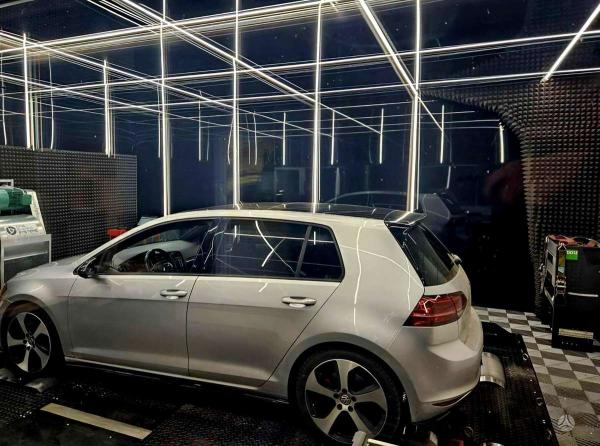 Grey Volkswagen Golf 2013 in Jurbarkas, with an engine capacity of 1.98 L and mileage of 111 thousand km for 14400 €, photo 10 on AUTOMOTO.COM.LV