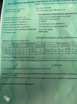 Серый Фольксваген Гольф 2013 в Каунас, объемом двигателя 1.20 л и пробегом 284 тыс. км за 4999 €, фото 16 на AUTOMOTO.COM.LV