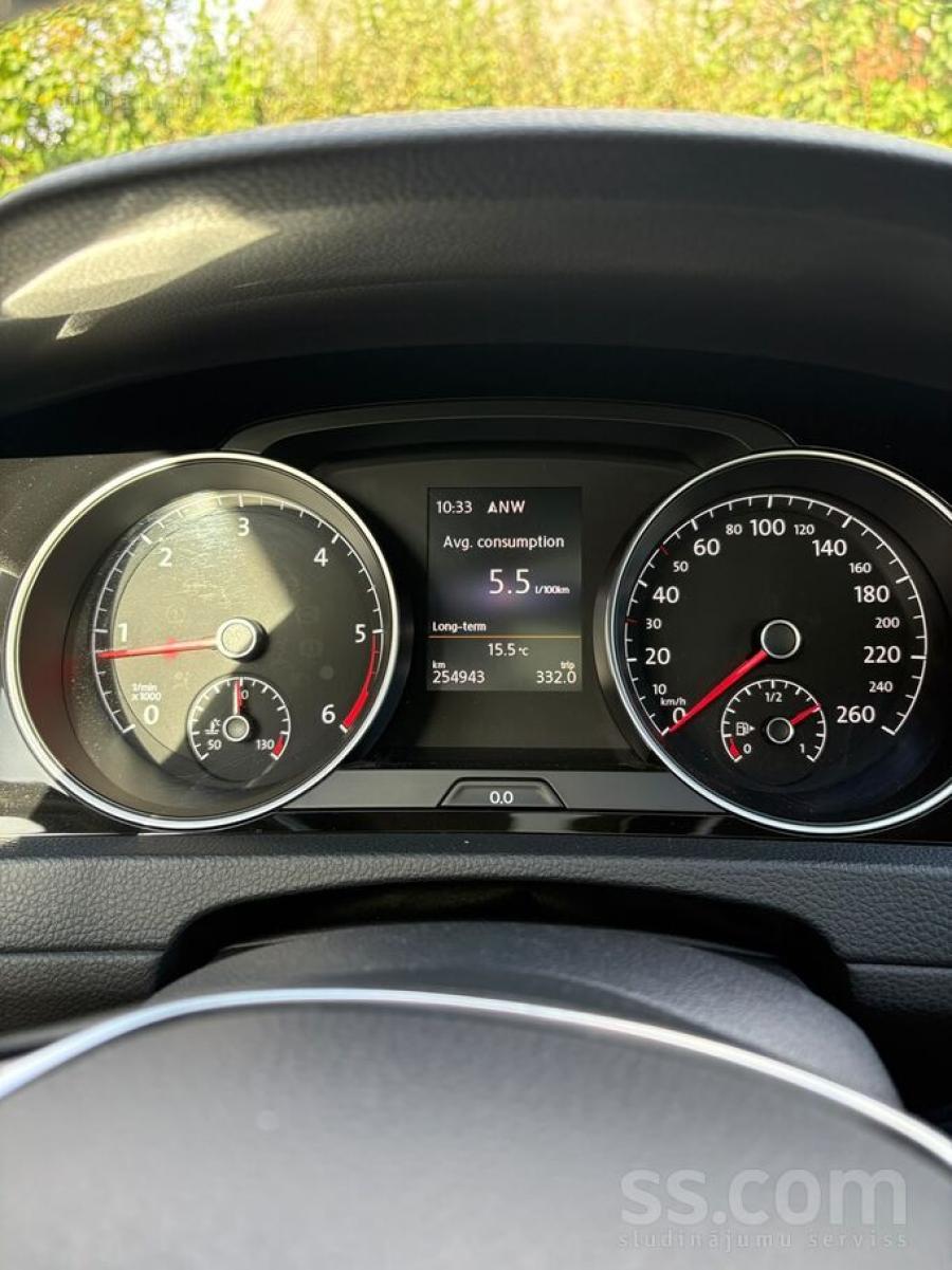 Grey Volkswagen Golf 2014 in Riga, with an engine capacity of 1.60 L and mileage of 255 thousand km for 6490 €, photo 14 on AUTOMOTO.COM.LV