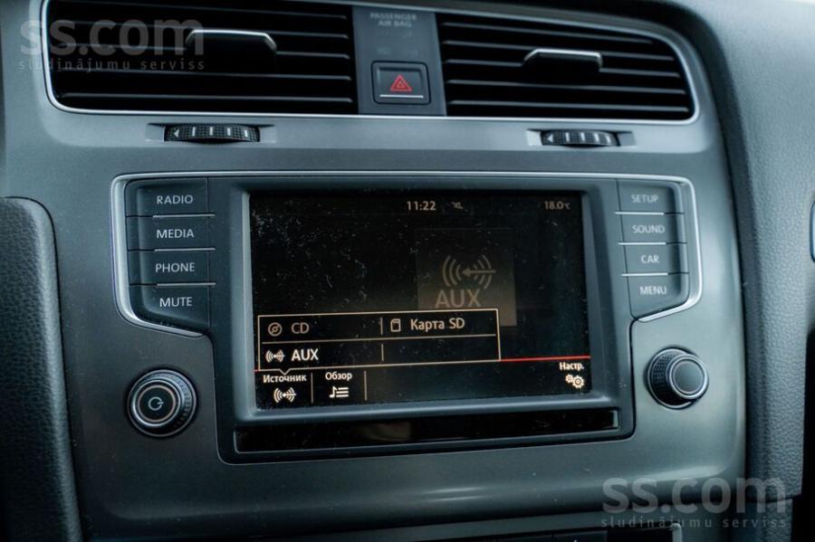 Grey Volkswagen Golf 2016 in Riga, with an engine capacity of 1.40 L and mileage of 268 thousand km for 7490 €, photo 22 on AUTOMOTO.COM.LV