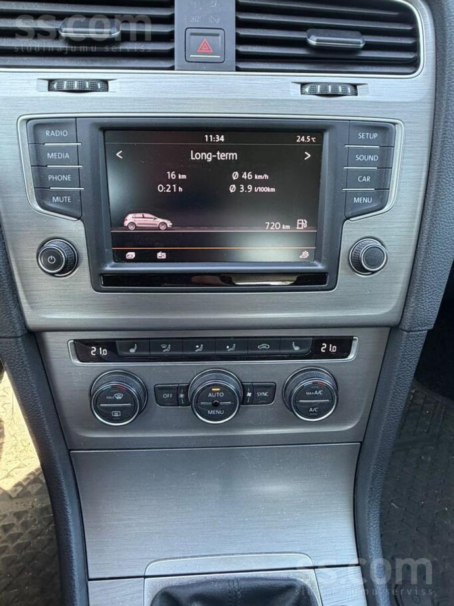 Pelēks Volkswagen Golf 2016 Tukums, ar dzinēja tilpumu 1.60 L un nobraukumu 152 tūkst. km par 9200 €, foto 8 vietnē AUTOMOTO.COM.LV