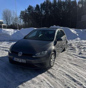 Pelēks Volkswagen Golf 2017 Viļņa, ar dzinēja tilpumu 1.40 L un nobraukumu 147 tūkst. km par 8700 €, foto  vietnē AUTOMOTO.COM.LV
