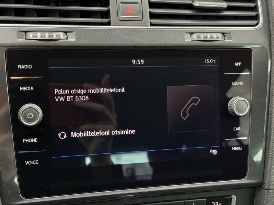 Pelēks Volkswagen Golf 2018 Pērnava, ar dzinēja tilpumu 1.40 L un nobraukumu 91 tūkst. km par 13900 €, foto 10 vietnē AUTOMOTO.COM.LV