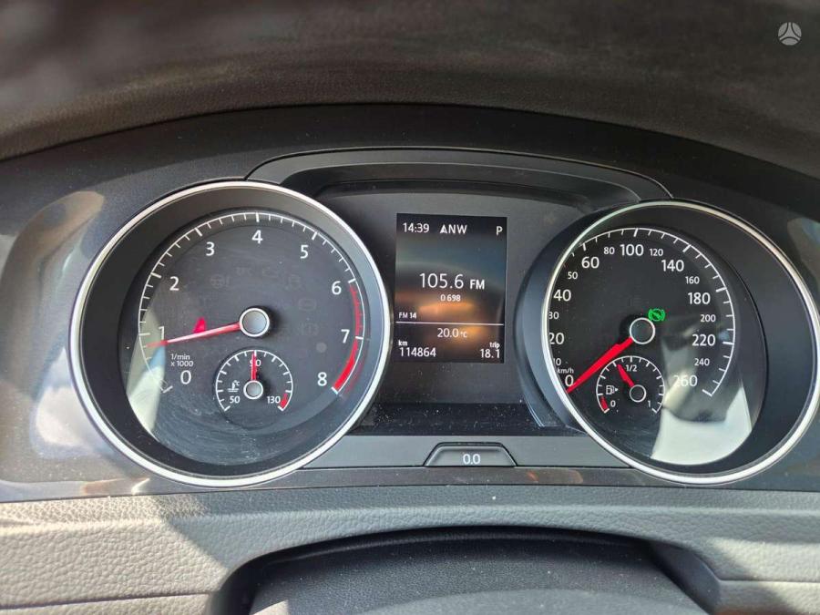Pelēks Volkswagen Golf 2018 Mažeikiai, ar dzinēja tilpumu 1.80 L un nobraukumu 115 tūkst. km par 11259 €, foto 14 vietnē AUTOMOTO.COM.LV