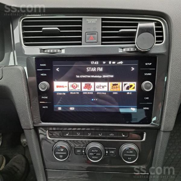 Grey Volkswagen Golf 2018 in Riga, with an engine capacity of 1.60 L and mileage of 124 thousand km for 11800 €, photo 7 on AUTOMOTO.COM.LV