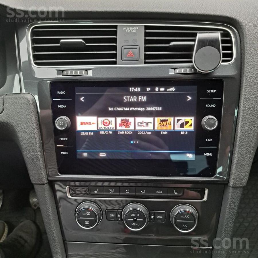 Pelēks Volkswagen Golf 2018 Rīga, ar dzinēja tilpumu 1.60 L un nobraukumu 124 tūkst. km par 11800 €, foto 7 vietnē AUTOMOTO.COM.LV
