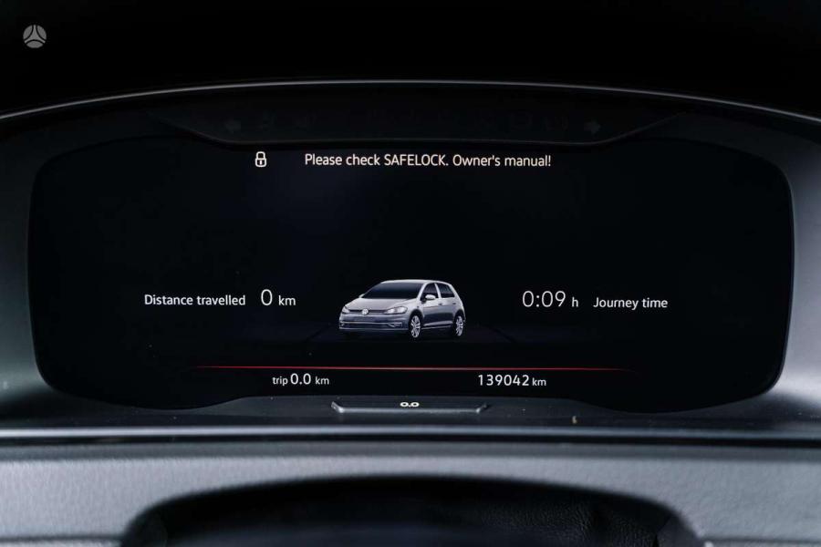 Pelēks Volkswagen Golf 2018 Viļņa, ar dzinēja tilpumu 1.98 L un nobraukumu 139 tūkst. km par 18999 €, foto 19 vietnē AUTOMOTO.COM.LV