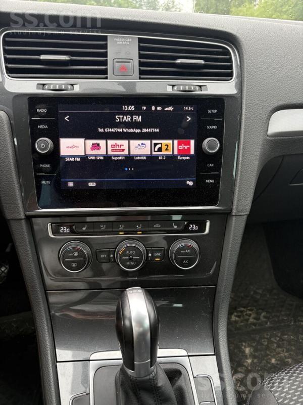Grey Volkswagen Golf 2019 in Liepaja, with an engine capacity of 1.50 L and mileage of 203 thousand km for 10750 €, photo 6 on AUTOMOTO.COM.LV