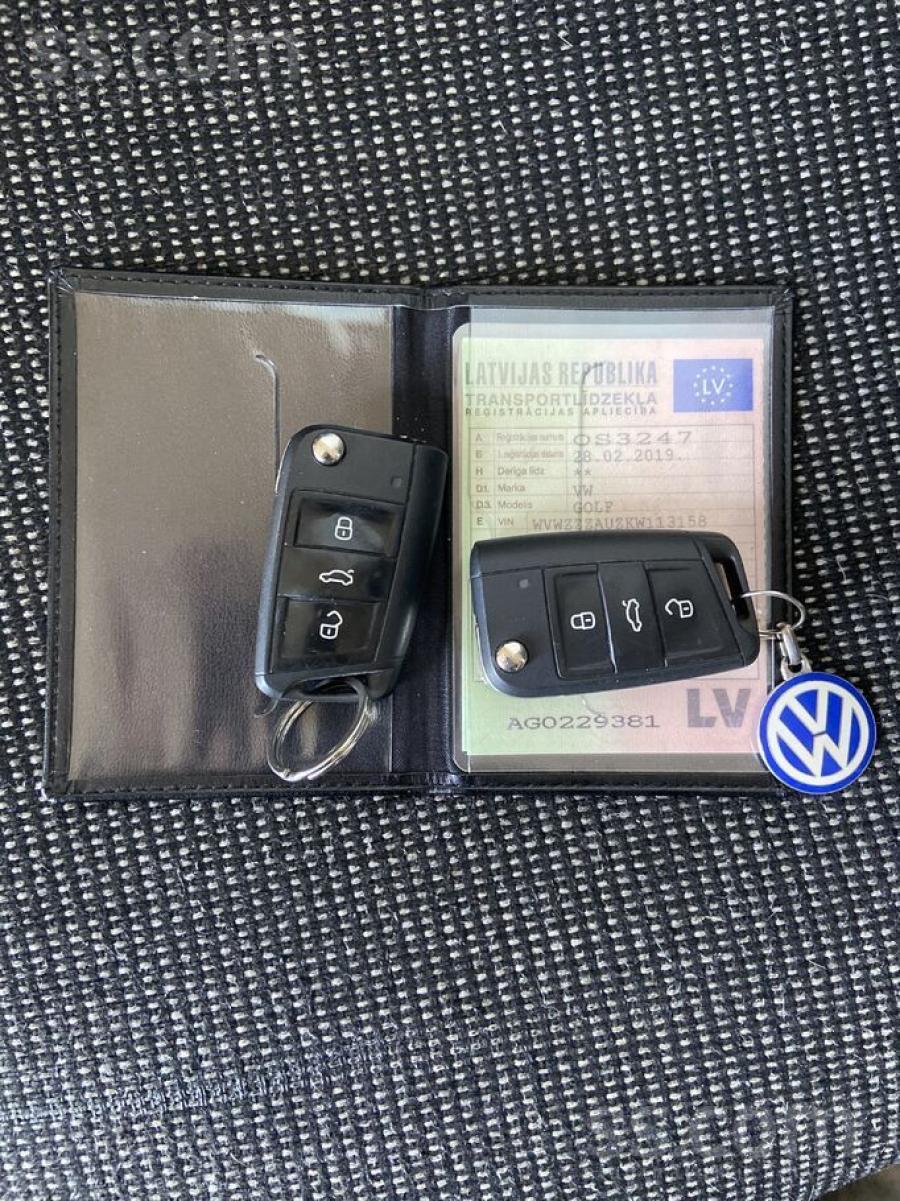 Pelēks Volkswagen Golf 2019 Rīga, ar dzinēja tilpumu 1.60 L un nobraukumu 172 tūkst. km par 9900 €, foto 18 vietnē AUTOMOTO.COM.LV