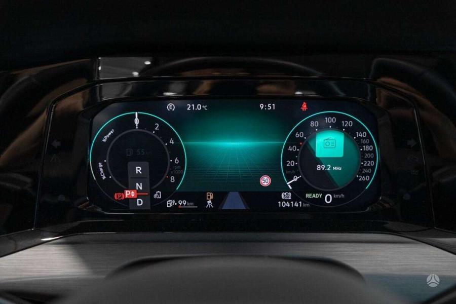 Pelēks Volkswagen Golf 2022 Viļņa, ar dzinēja tilpumu 1.40 L un nobraukumu 104 tūkst. km par 20900 €, foto 12 vietnē AUTOMOTO.COM.LV