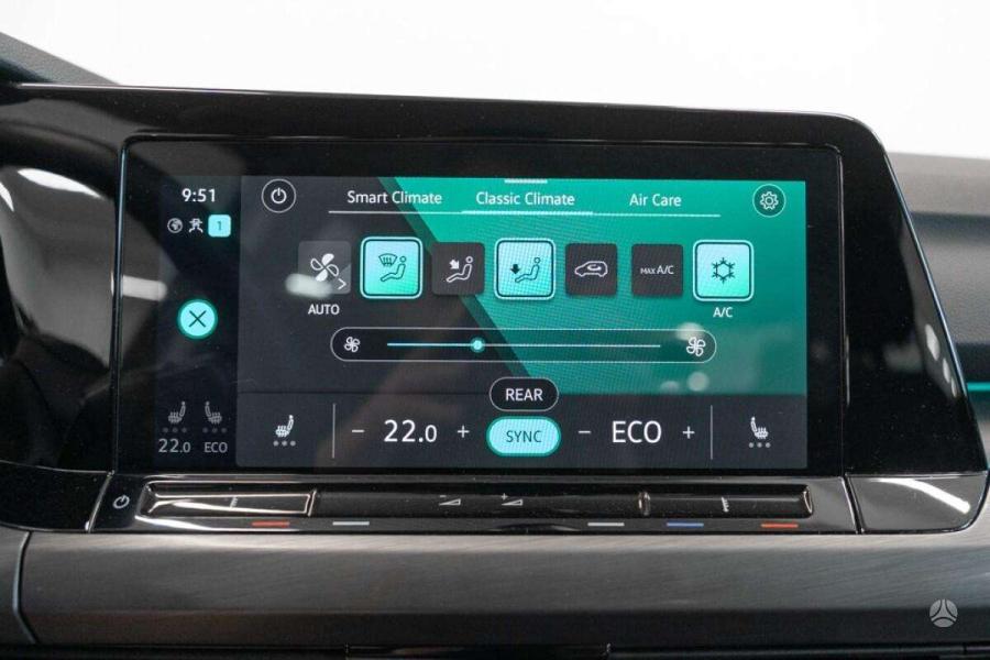 Pelēks Volkswagen Golf 2022 Viļņa, ar dzinēja tilpumu 1.40 L un nobraukumu 104 tūkst. km par 20900 €, foto 19 vietnē AUTOMOTO.COM.LV