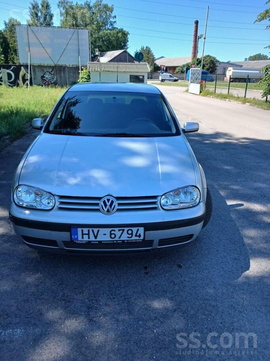Grey Volkswagen Golf 2000 in Riga, with an engine capacity of 1.90 L and mileage of 607 thousand km for 1000 €, photo 4 on AUTOMOTO.COM.LV