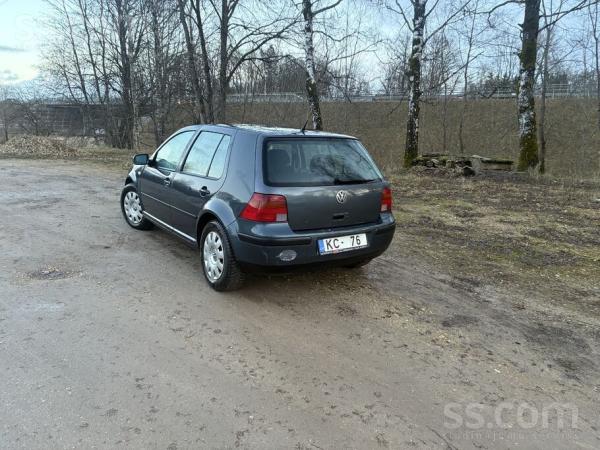 Grey Volkswagen Golf 2001 in Riga, with an engine capacity of 1.90 L and mileage of 361 thousand km for 1350 €, photo 5 on AUTOMOTO.COM.LV