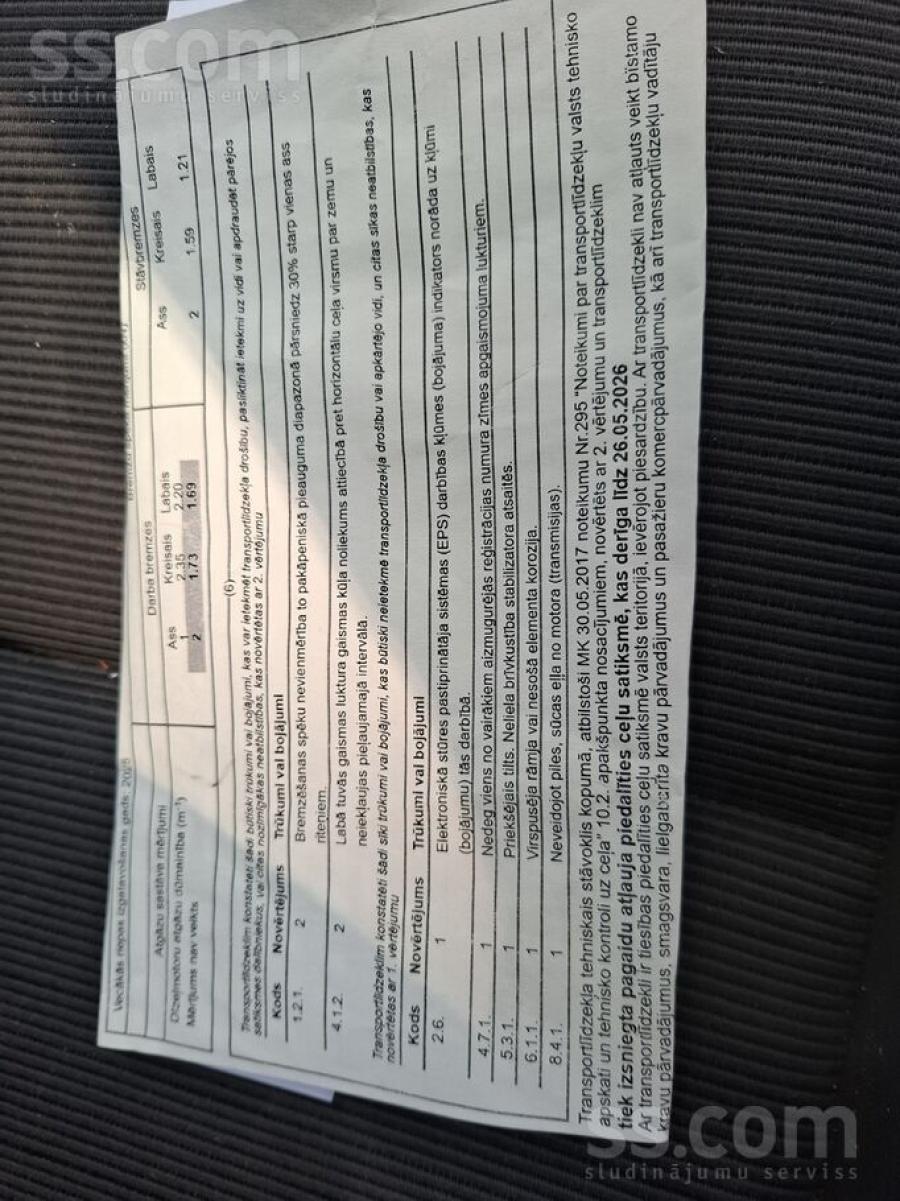 Pelēks Volkswagen Golf 2008 Rīga, ar dzinēja tilpumu 1.90 L un nobraukumu 300 tūkst. km par 850 €, foto 5 vietnē AUTOMOTO.COM.LV