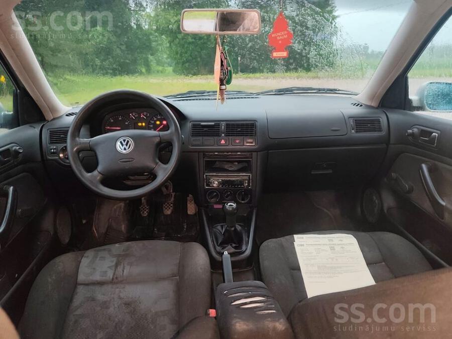 Grey Volkswagen Golf 1999 in Madona, with an engine capacity of 1.90 L and mileage of 341 thousand km for 1100 €, photo 7 on AUTOMOTO.COM.LV