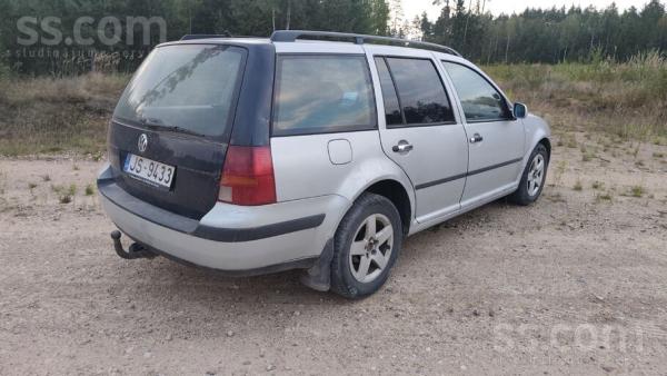 Grey Volkswagen Golf 2000 in Daugavpils, with an engine capacity of 1.90 L and mileage of 435 thousand km for 650 €, photo 6 on AUTOMOTO.COM.LV