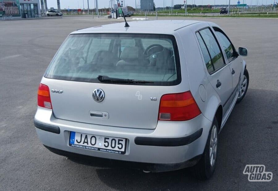 Grey Volkswagen Golf 2000 in Kaunas, with an engine capacity of 1.60 L and mileage of 181 thousand km for 1200 €, photo 6 on AUTOMOTO.COM.LV