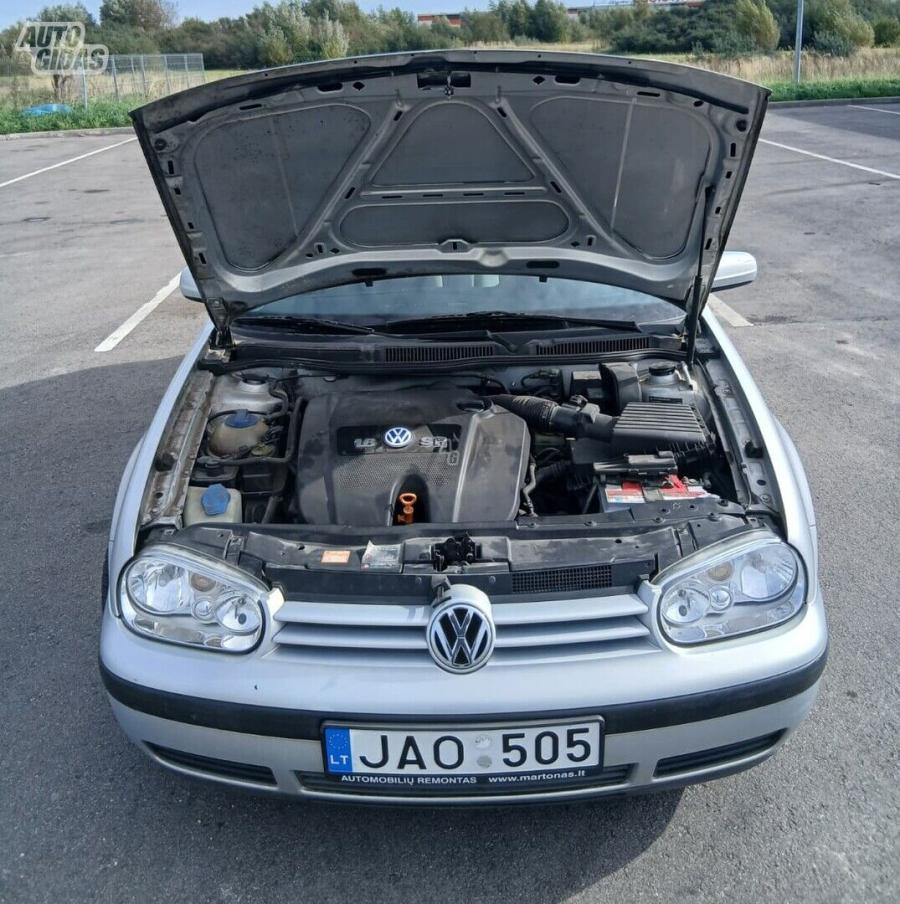 Grey Volkswagen Golf 2000 in Kaunas, with an engine capacity of 1.60 L and mileage of 181 thousand km for 1200 €, photo 12 on AUTOMOTO.COM.LV