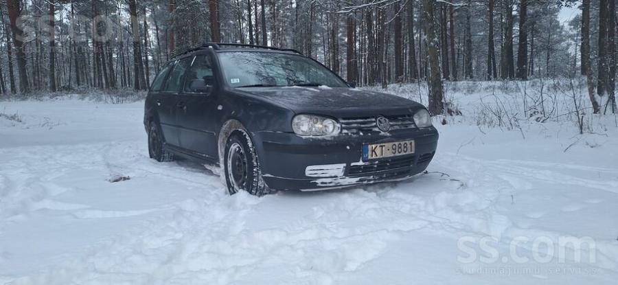 Grey Volkswagen Golf 2001 in Jurmala, with an engine capacity of 1.90 L and mileage of 423 thousand km for 850 €, photo 1 on AUTOMOTO.COM.LV