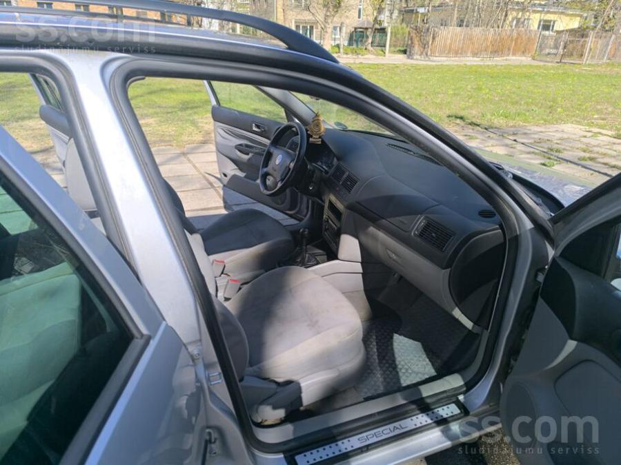Grey Volkswagen Golf 2001 in Riga, with an engine capacity of 1.90 L and mileage of 322 thousand km for 1490 €, photo 5 on AUTOMOTO.COM.LV
