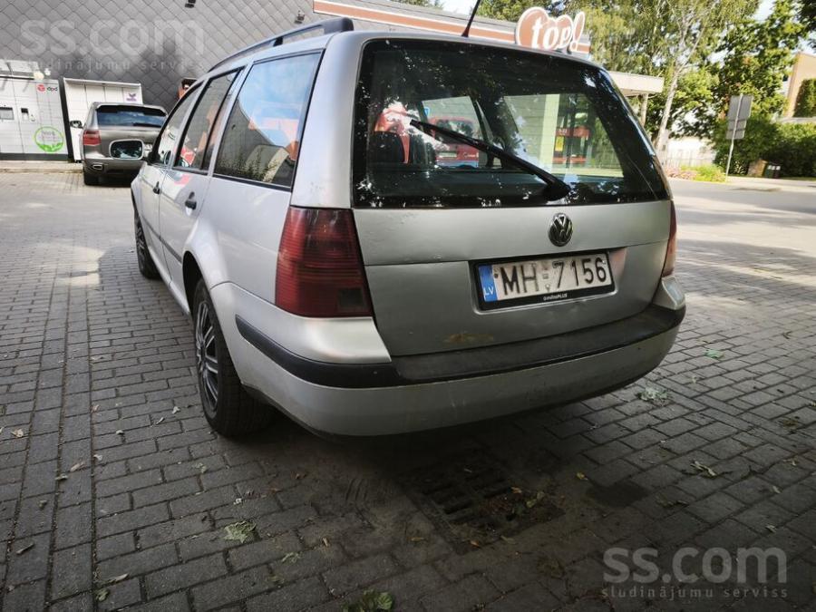 Grey Volkswagen Golf 2001 in Riga, with an engine capacity of 1.90 L and mileage of 312 thousand km for 1200 €, photo 4 on AUTOMOTO.COM.LV