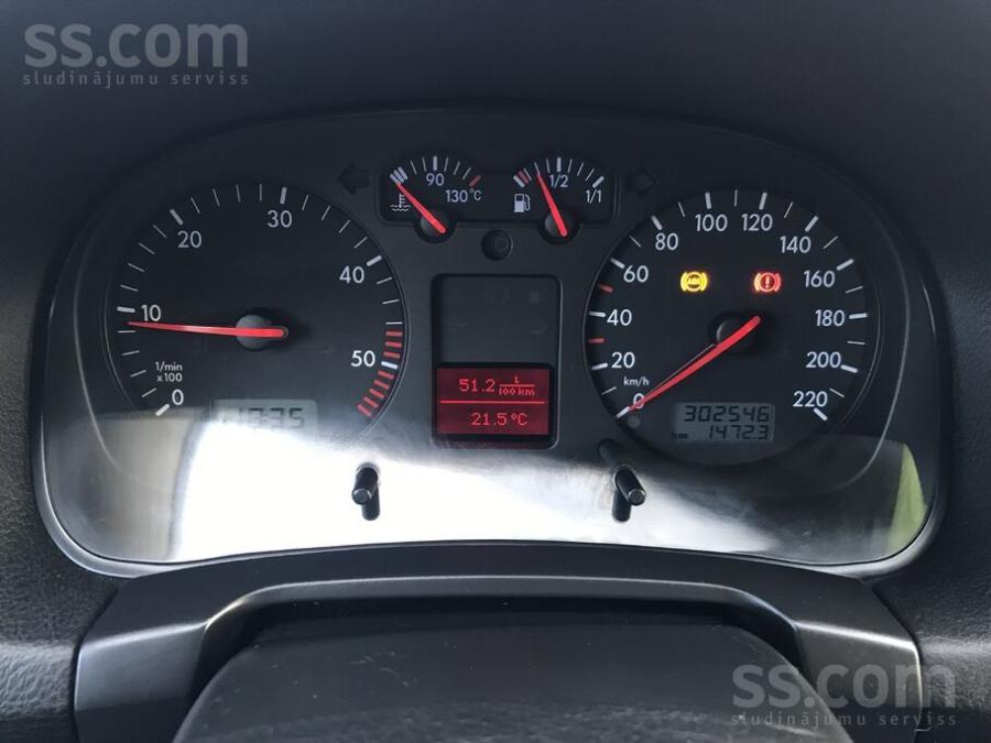 Grey Volkswagen Golf 2001 in Valmiera, with an engine capacity of 1.90 L and mileage of 303 thousand km for 1650 €, photo 21 on AUTOMOTO.COM.LV