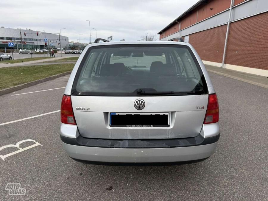 Grey Volkswagen Golf 2002 in Vilnius, with an engine capacity of 1.90 L and mileage of 273 thousand km for 1250 €, photo 6 on AUTOMOTO.COM.LV
