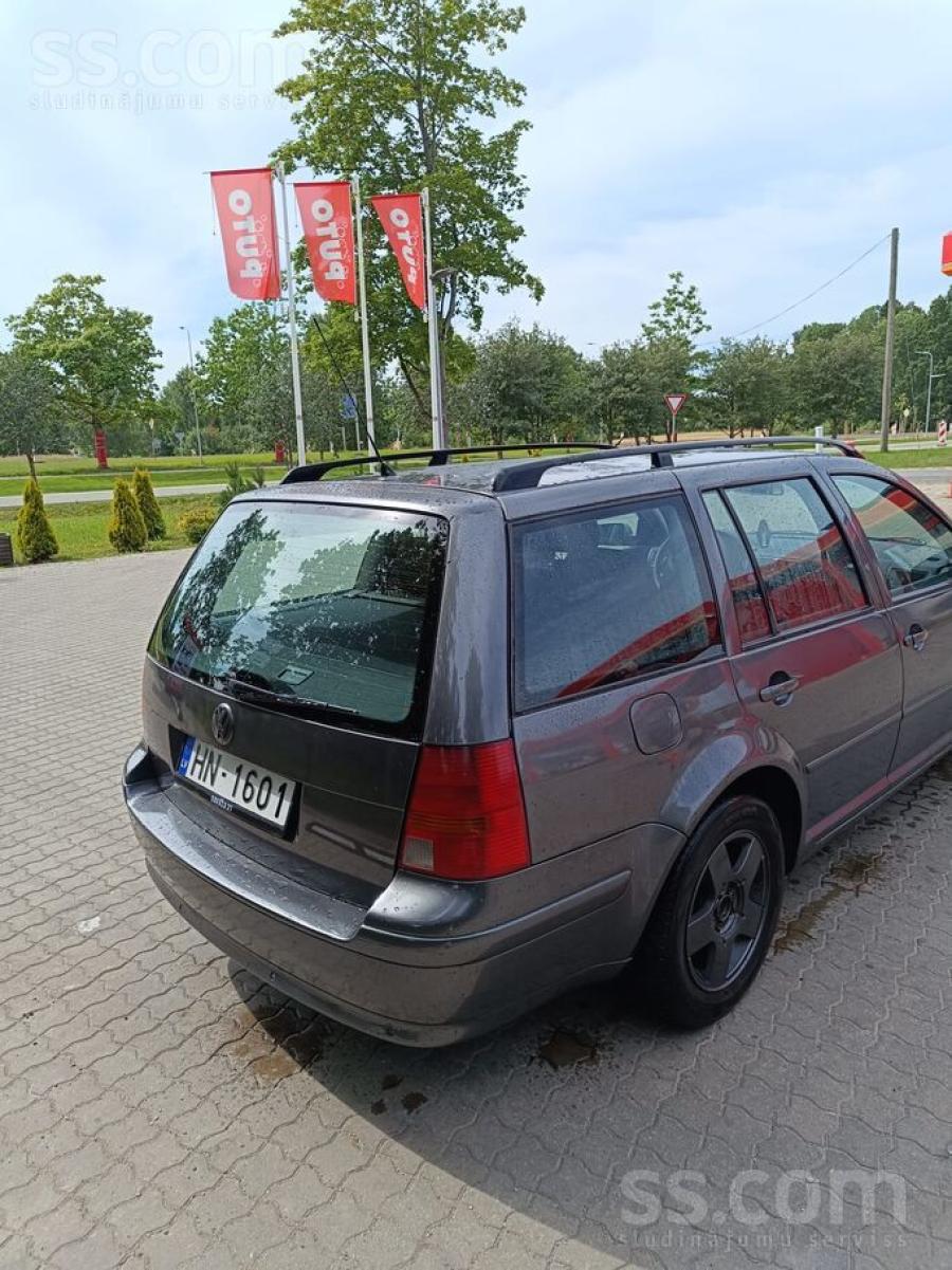 Grey Volkswagen Golf 2002 in Talsi, with an engine capacity of 1.90 L and mileage of 425 thousand km for 1550 €, photo 6 on AUTOMOTO.COM.LV