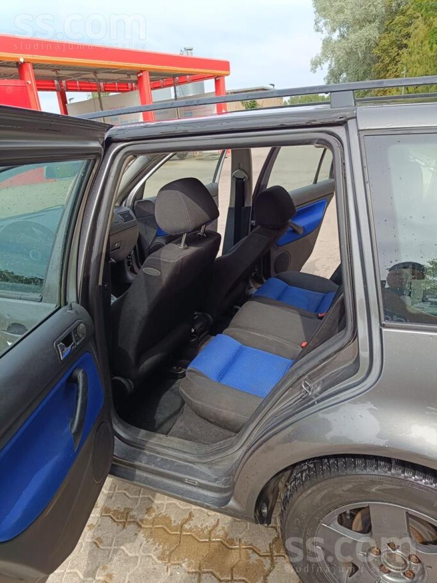 Grey Volkswagen Golf 2002 in Talsi, with an engine capacity of 1.90 L and mileage of 425 thousand km for 1550 €, photo 15 on AUTOMOTO.COM.LV