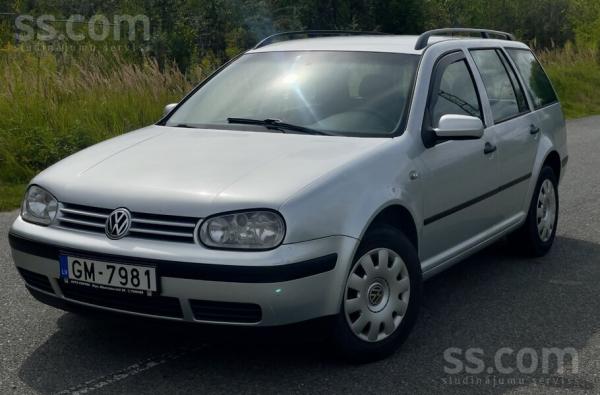 Grey Volkswagen Golf 2002 in Jelgava, with an engine capacity of 1.90 L and mileage of 239 thousand km for 1300 €, photo 1 on AUTOMOTO.COM.LV