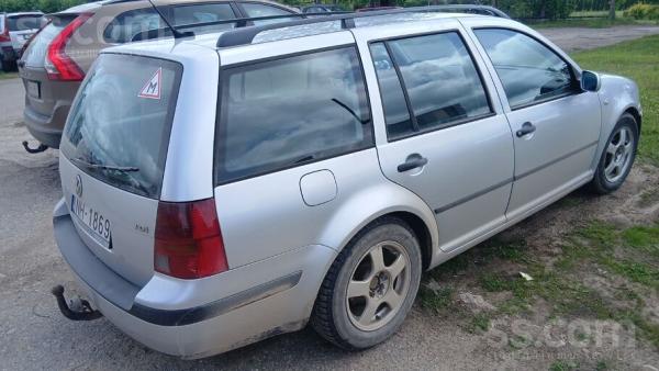 Grey Volkswagen Golf 2004 in Gulbene, with an engine capacity of 1.90 L and mileage of 344 thousand km for 1295 €, photo 3 on AUTOMOTO.COM.LV