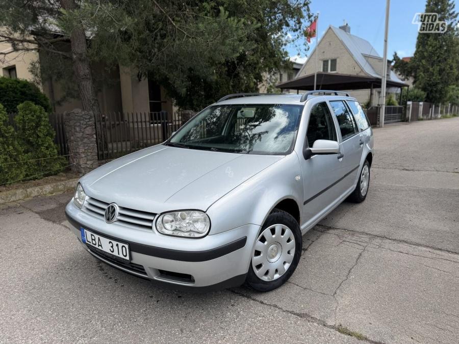 Pelēks Volkswagen Golf 2004 Kauņa, ar dzinēja tilpumu 1.90 L un nobraukumu 289 tūkst. km par 1000 €, foto 1 vietnē AUTOMOTO.COM.LV