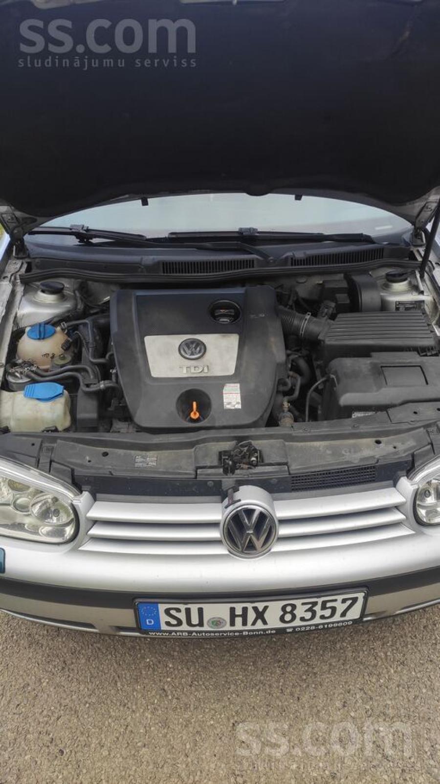 Pelēks Volkswagen Golf 2005 Ludza, ar dzinēja tilpumu 1.90 L un nobraukumu 278 tūkst. km par 1800 €, foto 4 vietnē AUTOMOTO.COM.LV