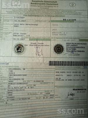 Серый Фольксваген Гольф 2007 в Лудза, объемом двигателя 1.90 л и пробегом 259 тыс. км за 2990 €, фото 19 на AUTOMOTO.COM.LV