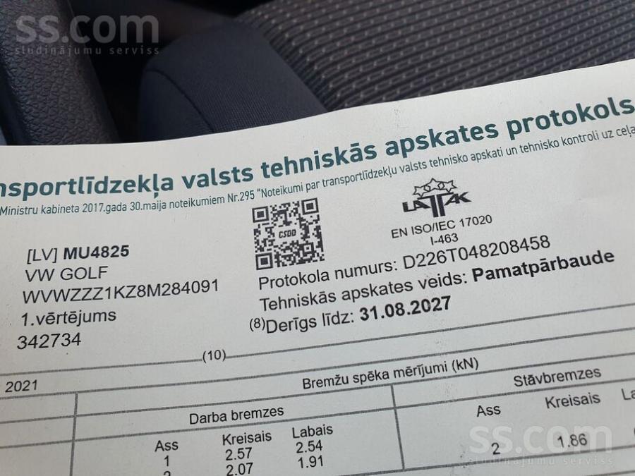 Pelēks Volkswagen Golf 2008 Daugavpils, ar dzinēja tilpumu 1.90 L un nobraukumu 0 tūkst. km par 2250 €, foto 27 vietnē AUTOMOTO.COM.LV