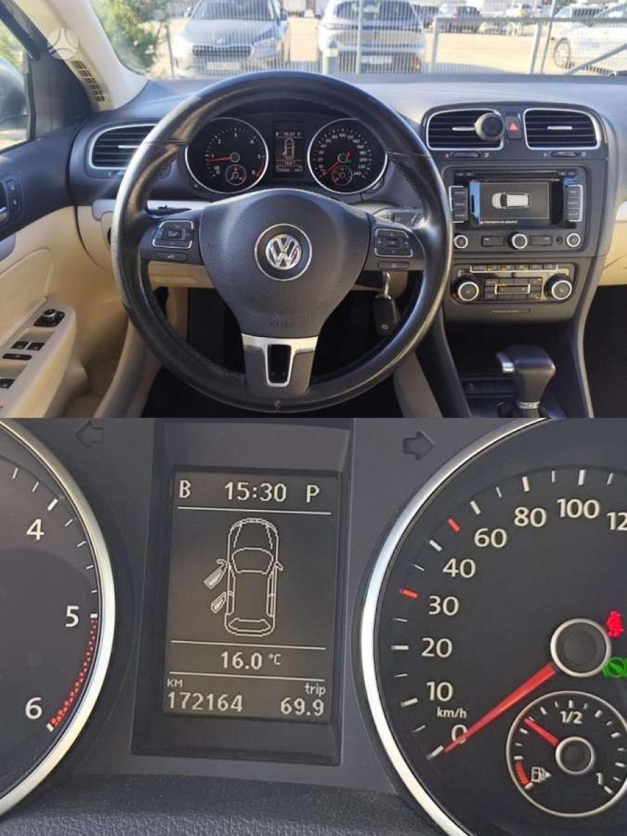 Grey Volkswagen Golf 2010 in Siauliai, with an engine capacity of 2.00 L and mileage of 172 thousand km for 4650 €, photo 16 on AUTOMOTO.COM.LV