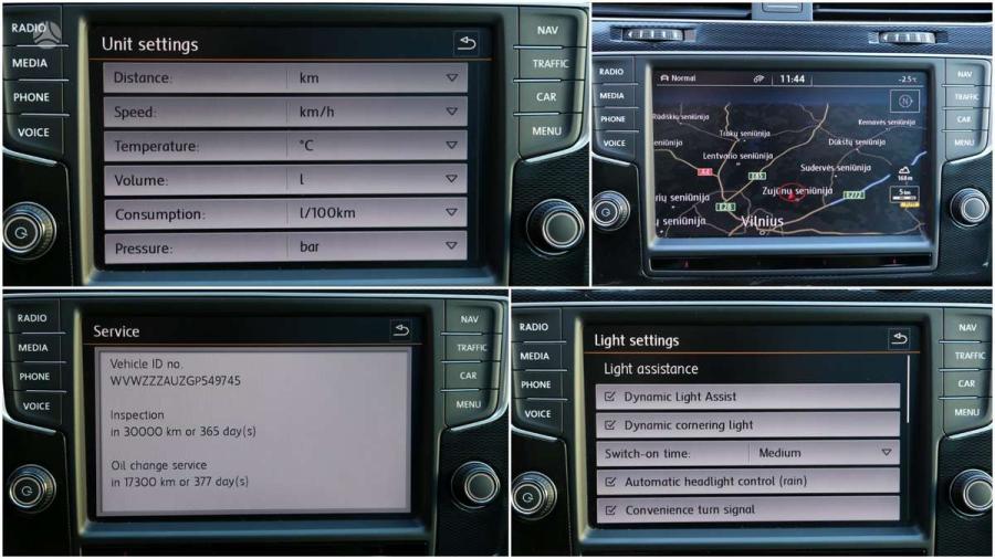 Серый Фольксваген Гольф 2015 в Вильнюс, объемом двигателя 1.97 л и пробегом 195 тыс. км за 11750 €, фото 12 на AUTOMOTO.COM.LV