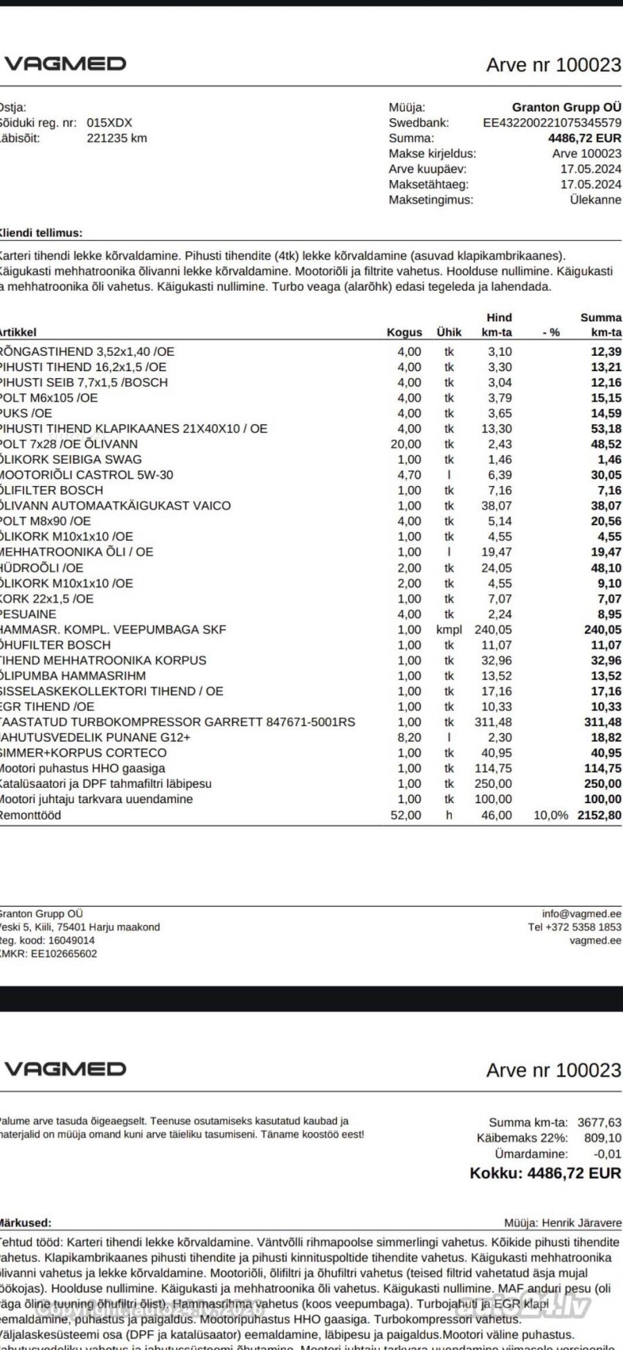 Grey Volkswagen Golf 2015 in Tallinn, with an engine capacity of 1.60 L and mileage of 230 thousand km for 7500 €, photo 14 on AUTOMOTO.COM.LV