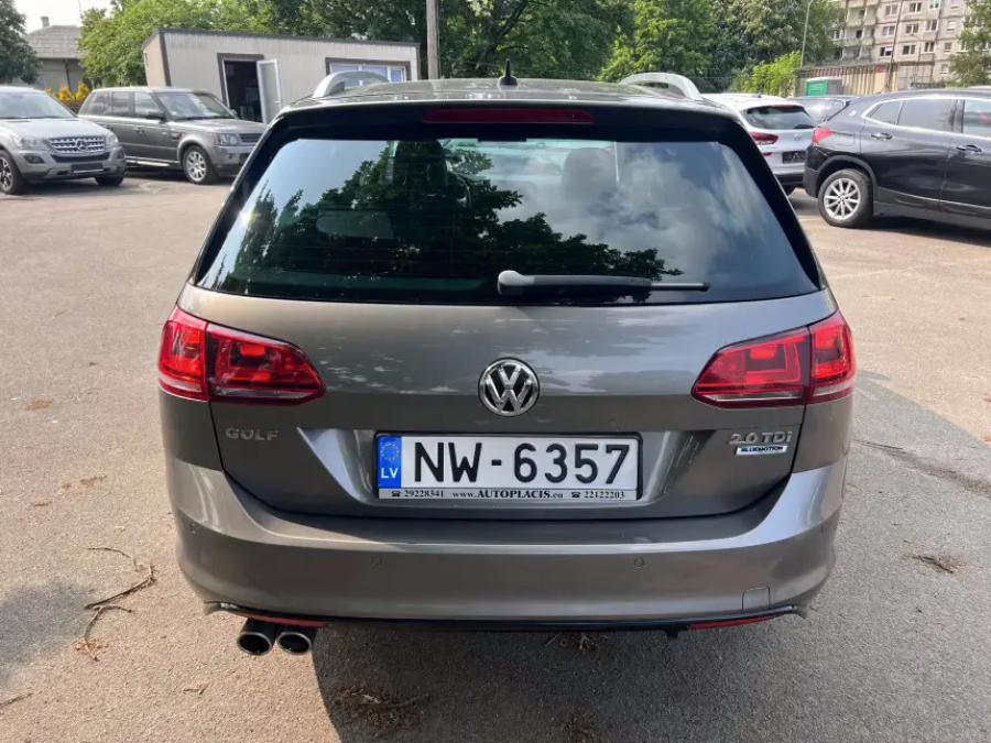 Grey Volkswagen Golf 2015 in Riga, with an engine capacity of 2.00 L and mileage of 229 thousand km for 9550 €, photo 6 on AUTOMOTO.COM.LV
